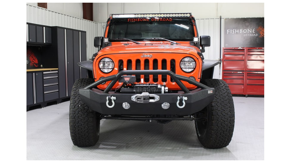 Fishbone Offroad Fishbone Front Full Width Winch Bumper — CampSaver