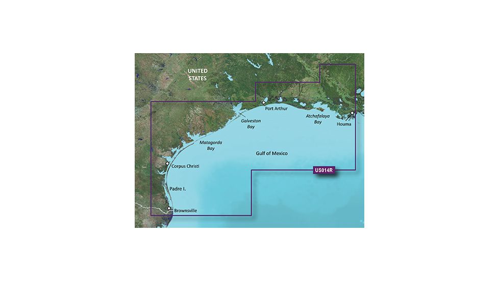 Garmin On The Water GPS Cartography BlueChart g2 Vision: Gulf of Mexico ...