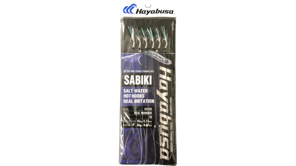 Hayabusa Real Minnow Sabiki, Main 30Lb And Branch 20Lb Test Line ...