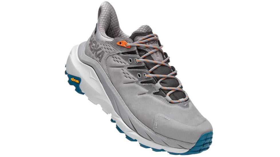 Hoka Kaha 2 Low GTX Shoes - Men's, Sharkskin/Blue Coral — Mens Shoe ...