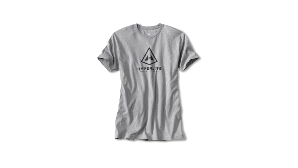 Hyperlite Mountain Gear Vertical Logo Tee - Mens, Grey, Large — CampSaver