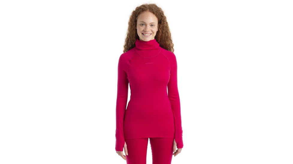 Icebreaker 300 MerinoFine Long Sleeve Roll Neck Thermal Top - Women's ...