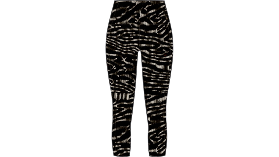 Icebreaker Fastray High Rise 3/4 Topo Lines Tights - Women's — CampSaver