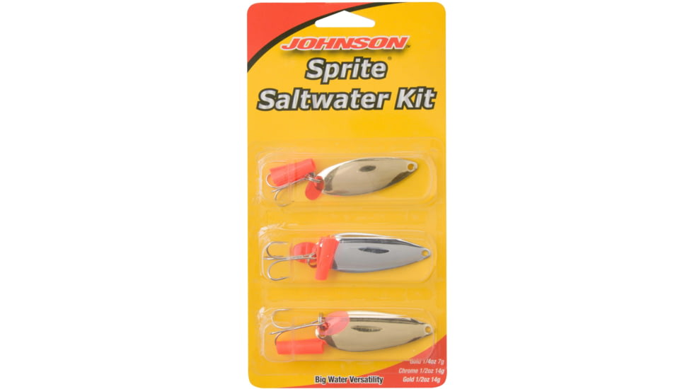 Johnson Sprite Saltwater Hard Bait Kit, Spoon 1064915 — CampSaver