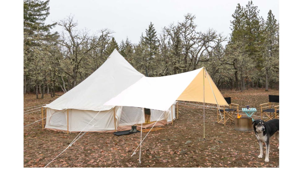 Life InTents Bell Tent Awning w/ Entrance Canopy Cover — CampSaver