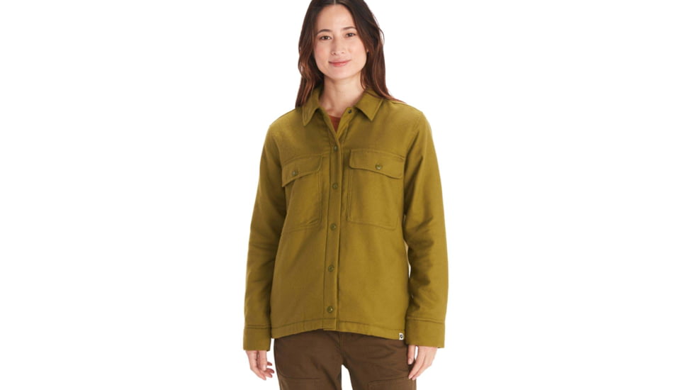Marmot Ridgefield Heavyweight Sherpa Lined Flannel - — Womens Clothing ...