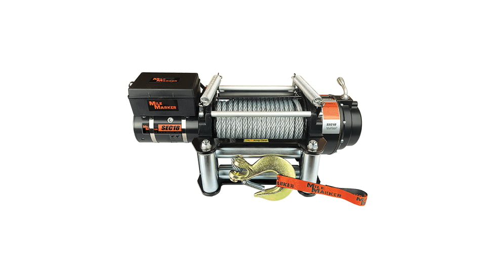 Mile Marker SEC18 Truck/SUV 18.000 lb Capacity Winch 77-50280W , 16% ...