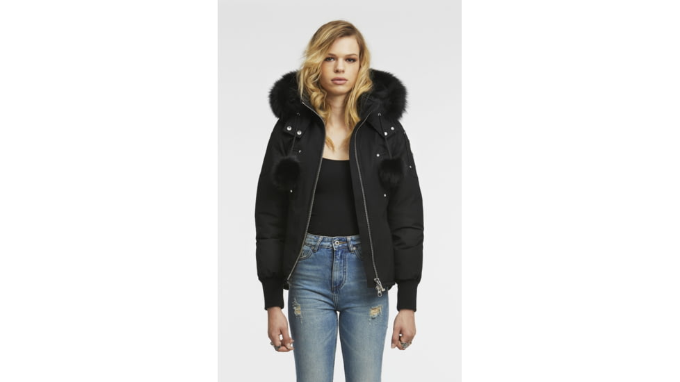 Moose Knuckles Beaver Jacket, 291-Blk W Blk Fur, XS, — Womens Clothing ...
