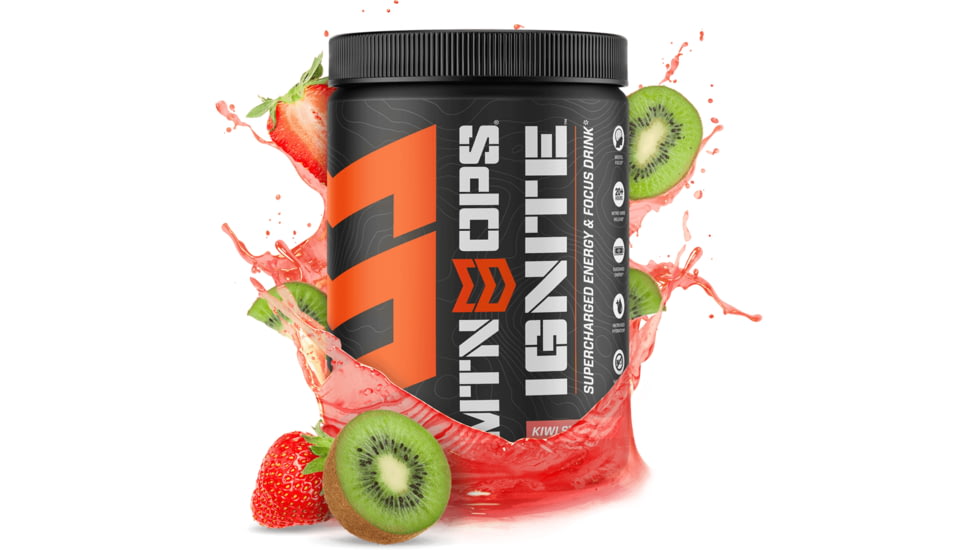 MTN OPS Ignite Supercharged Energy Drink, 45 Serving Tub — CampSaver