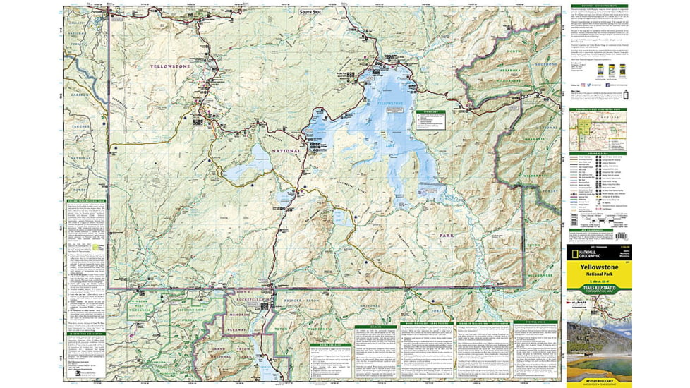 National Geographic Books Yellowstone National Park Map Pack ...