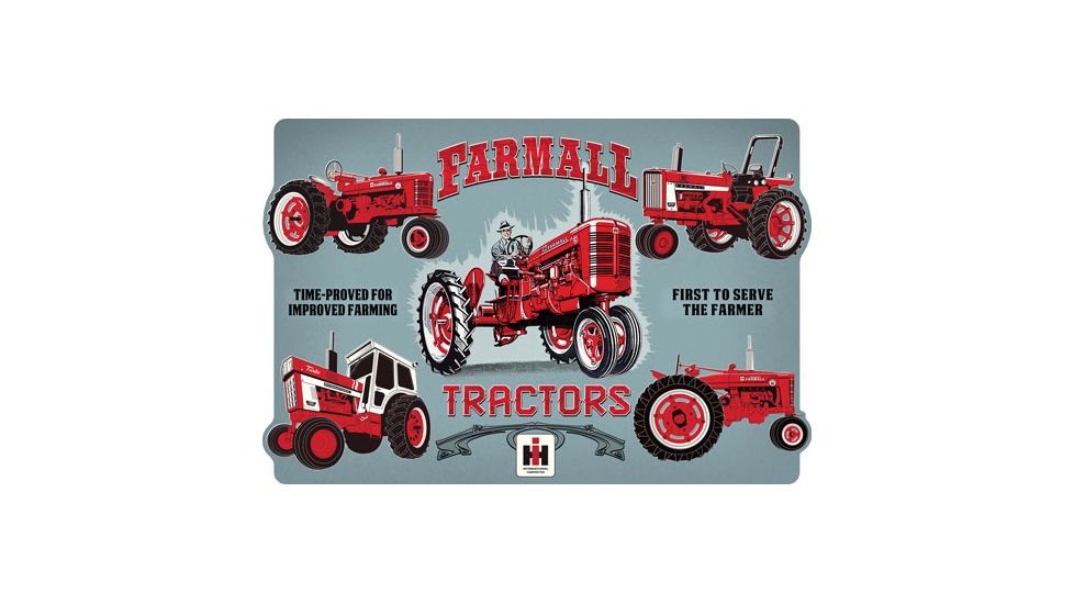 Open Road Brands Die Cut Tin Sign Farmall Evolution — CampSaver