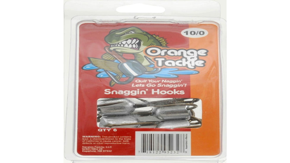 Orange Tackle Snaggin Hooks — CampSaver