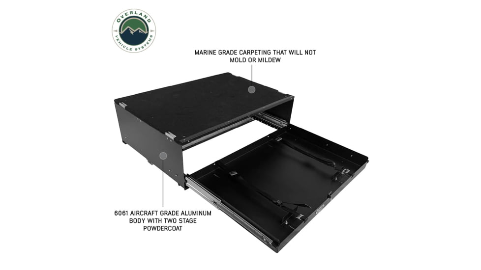 Overland Vehicle Systems CP Duty Glamping Large Cargo Drawer w/ Slide ...