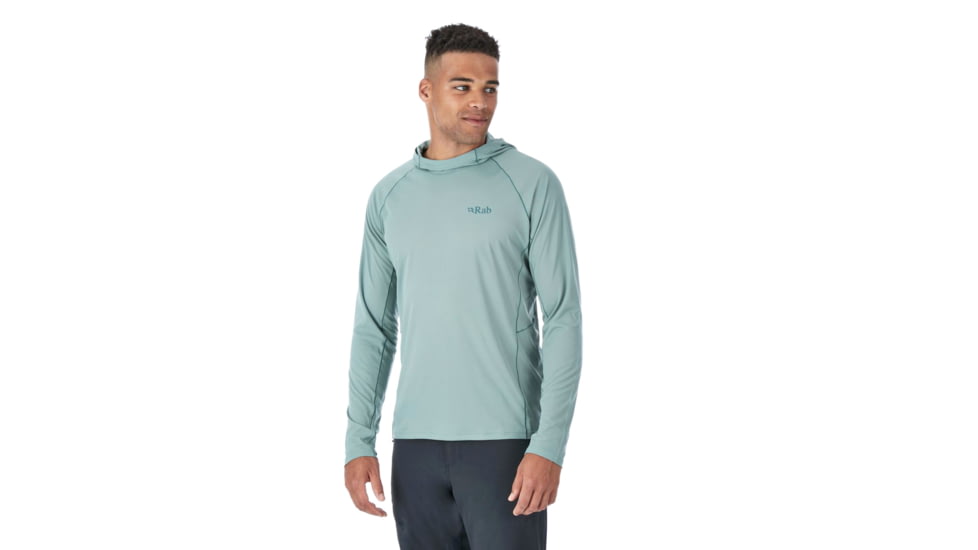 Rab Pulse Hoody - Men's, Silverpine, Large, QBU-75-SV-L — Mens Clothing ...