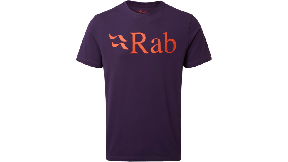 Rab Stance Logo Short Sleeve Tee - Men's, Purple Quartz — Mens Clothing ...