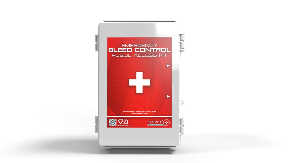 S.T.A.T. Medical Devices Public Access Bleed Control Kit with Enclosure ...