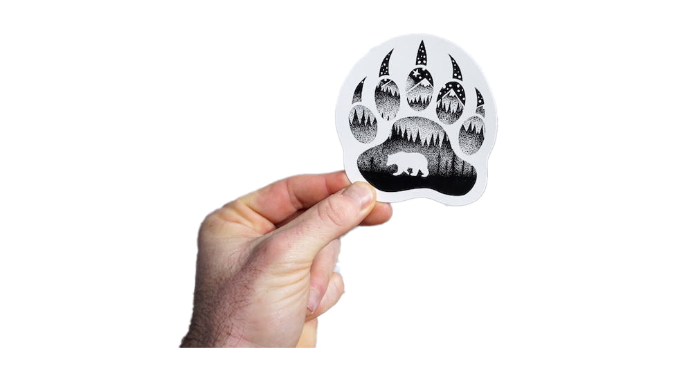 Sticker Art Bear Paw Sticker — CampSaver