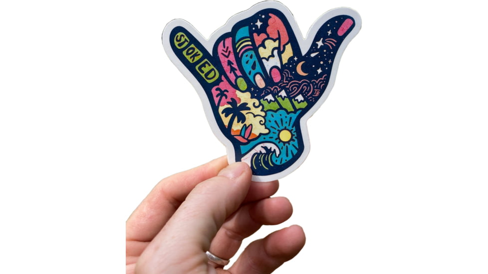 Sticker Art Stoked Stiker STOKED — CampSaver