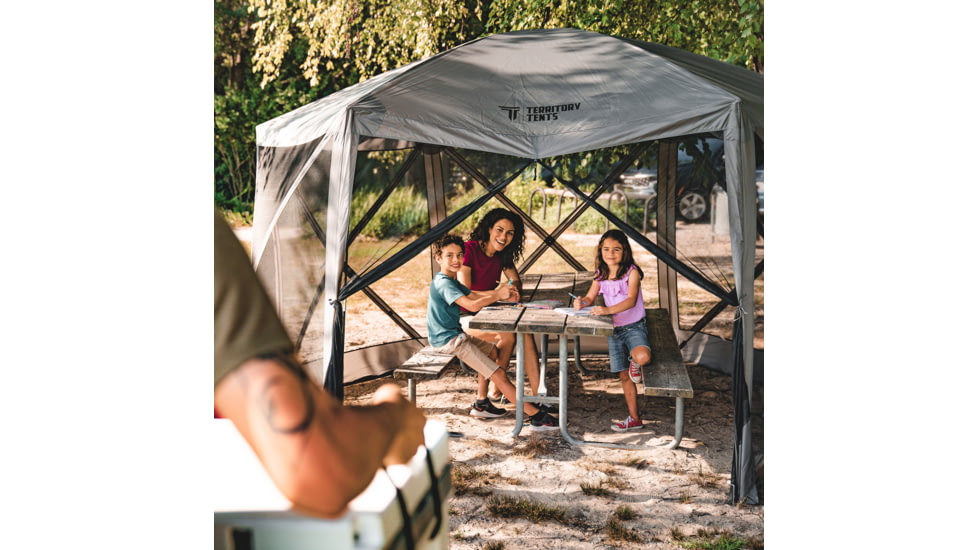 Territory Tents Easy Pop Up 6 Sided Tent — CampSaver