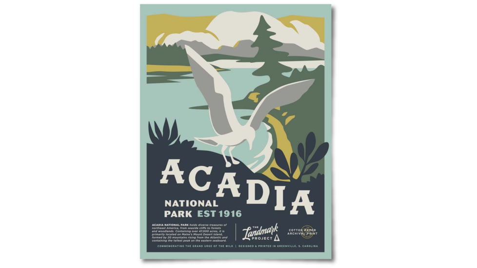The Landmark Project Acadia National Park Poster — CampSaver