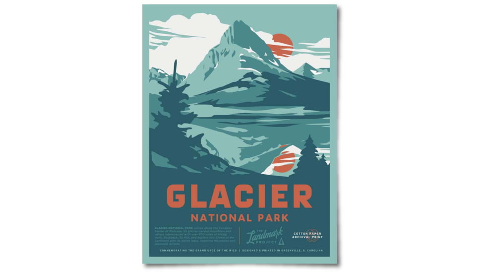 The Landmark Project Glacier National Park Poster — CampSaver