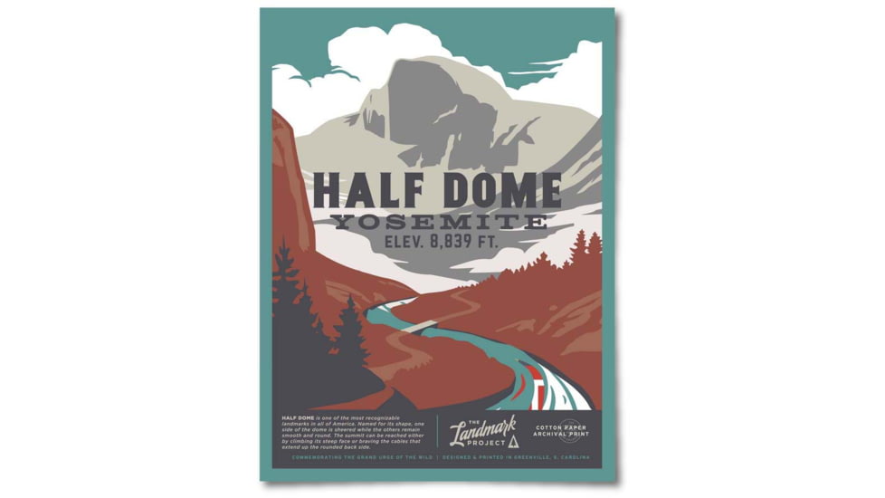 The Landmark Project Half Dome Poster — CampSaver