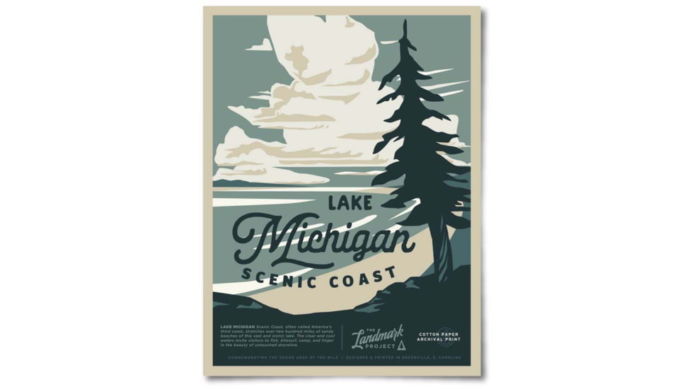The Landmark Project Lake Michigan Poster — CampSaver