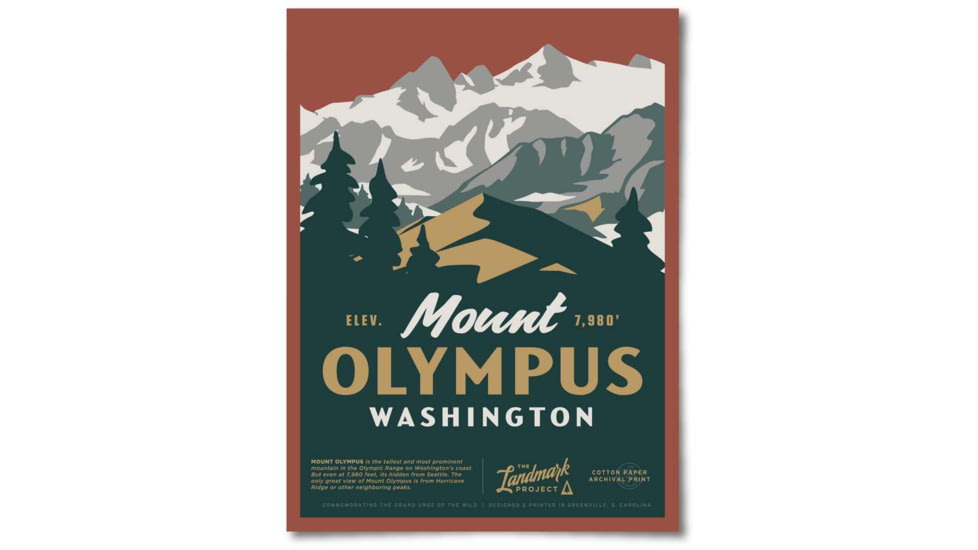 The Landmark Project Mount Olympus Poster — CampSaver