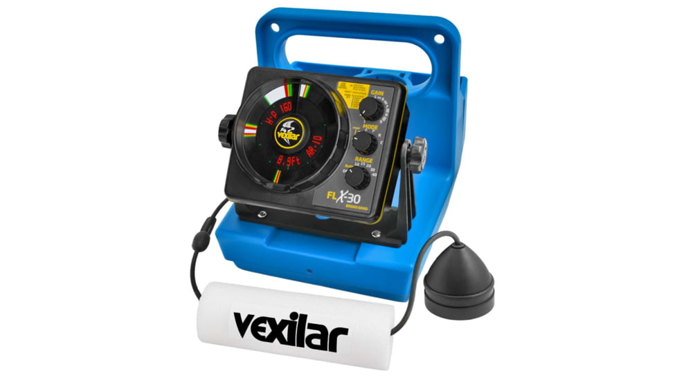 Vexilar FLX-30 Genz Pack w/Broad Band Ice-Ducer & Lithium Battery ...