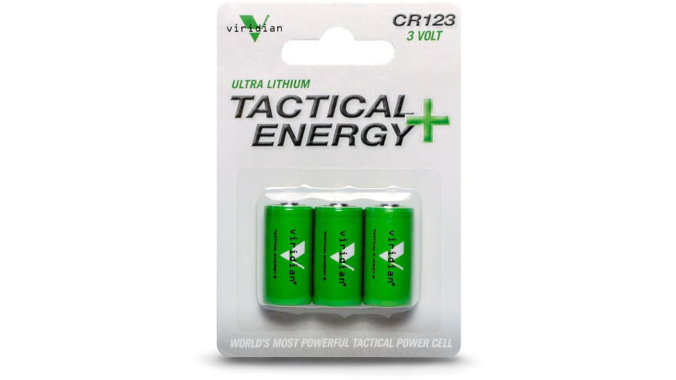 Viridian Weapon Technologies Tactical Energy+ CR123A Lithium Battery ...