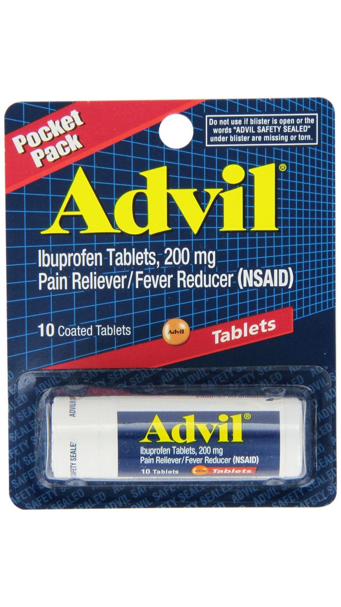 Advil Pocket Pack - 200Mg Tablets - 10 Count — CampSaver