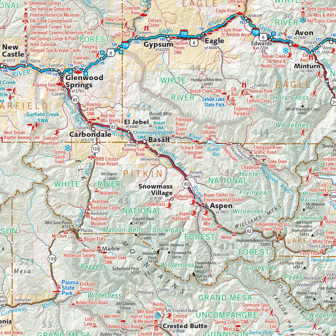 Benchmark Maps Colorado Recreational Map BE0BENCORM — CampSaver