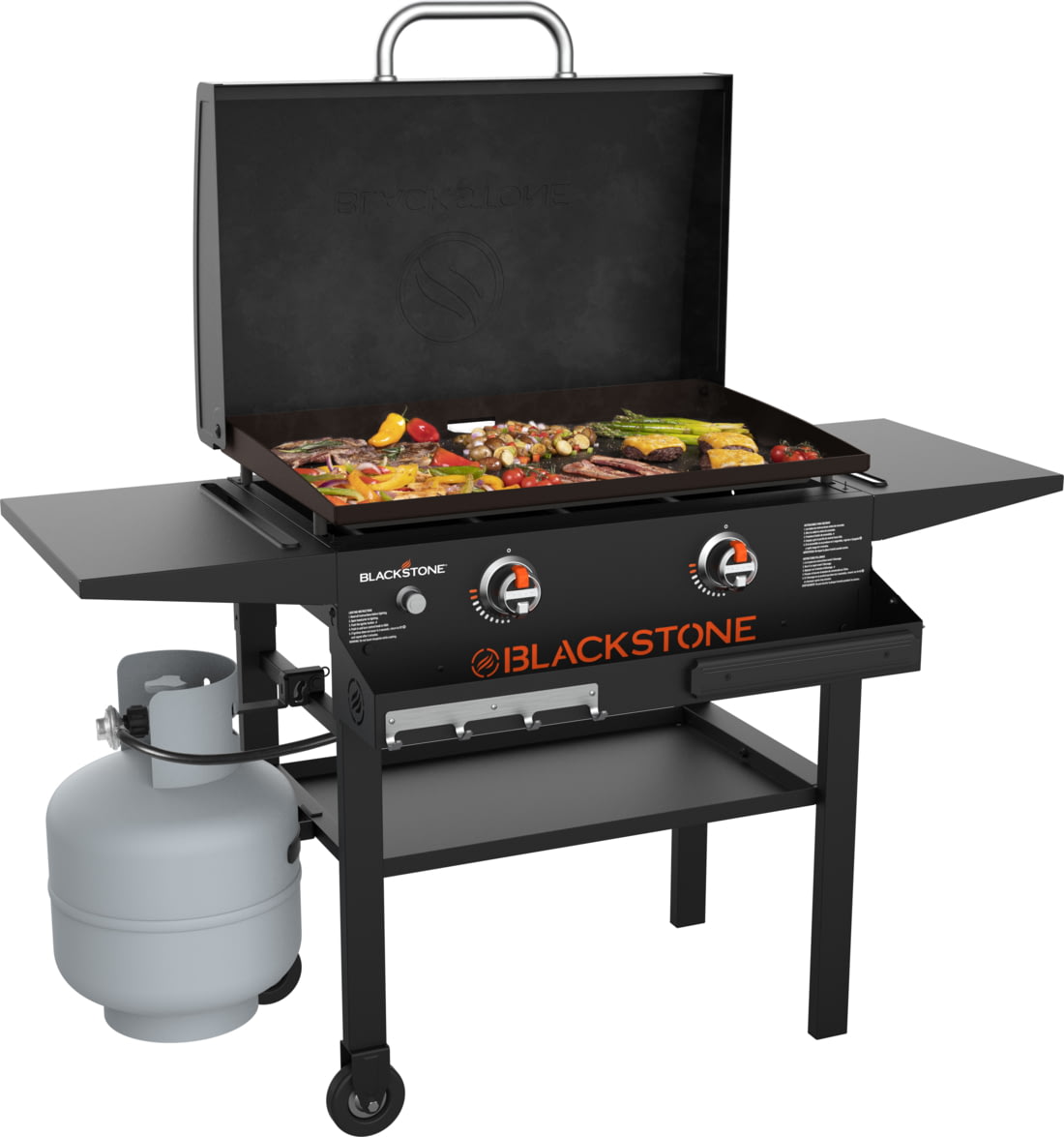 Blackstone Griddle w/ Hood/Front Shelf — CampSaver