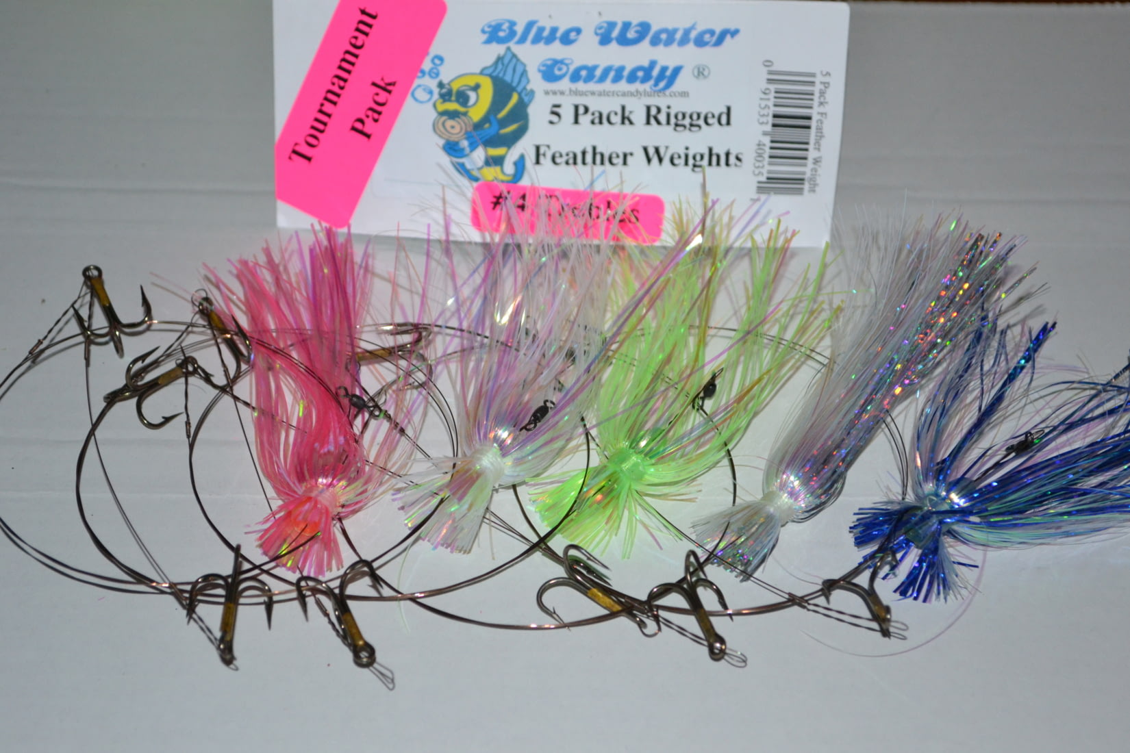 Blue Water Candy King Rig Tourn Skirted w/Featherwrights Double #4 ...