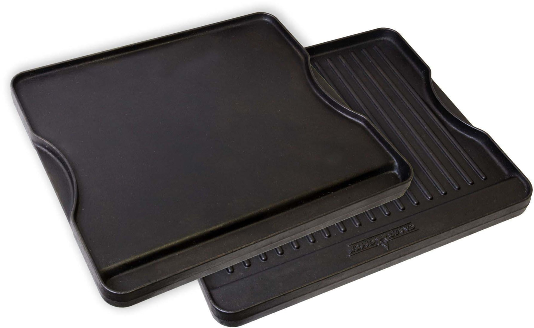 Camp Chef 16in Reversible Pre-Seasoned Cast Iron Grill/Griddle , Up to ...