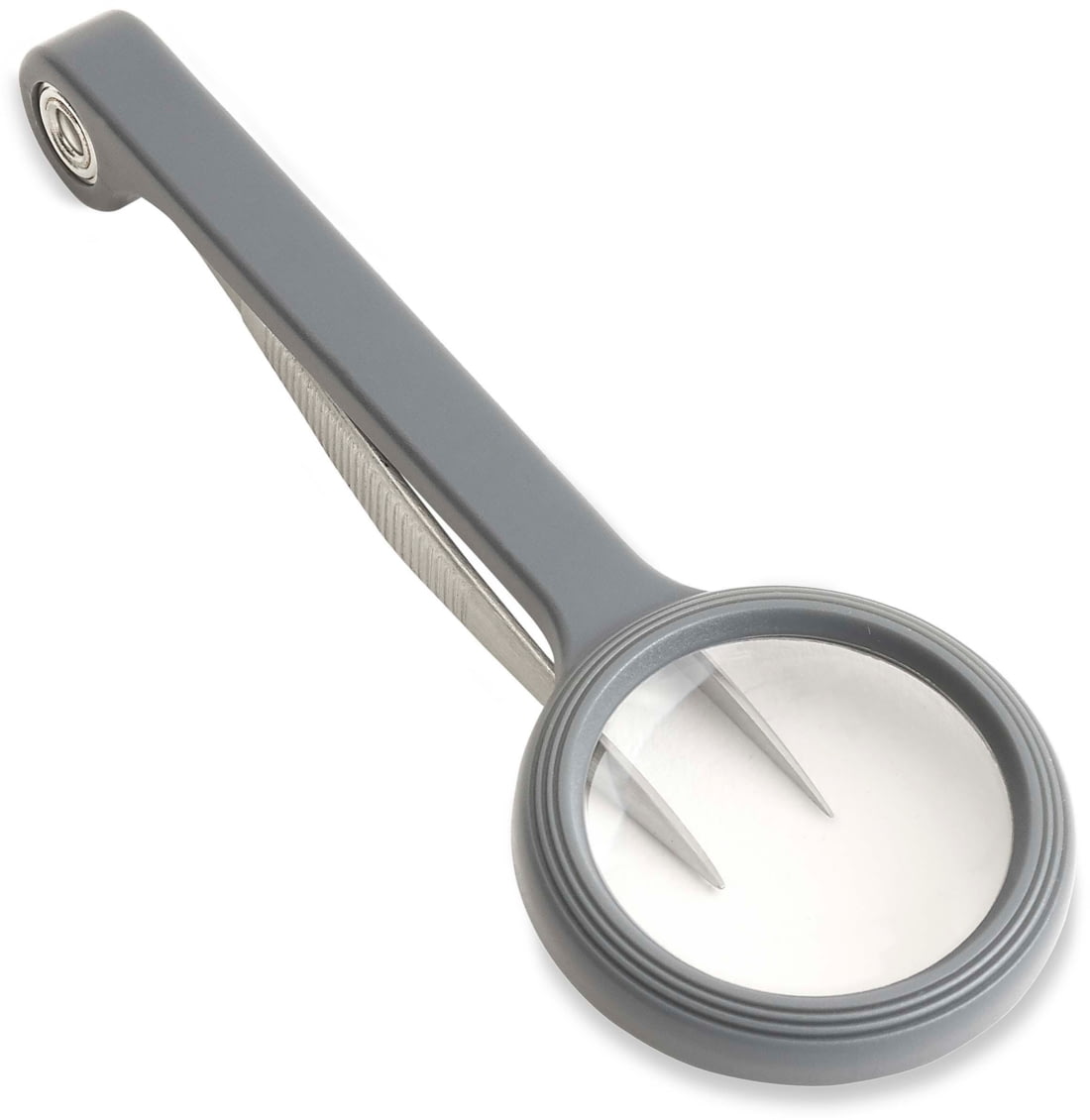 Carson MagniGrip 4x Magnifier with Attached Precision Tweezers MG-55 ...