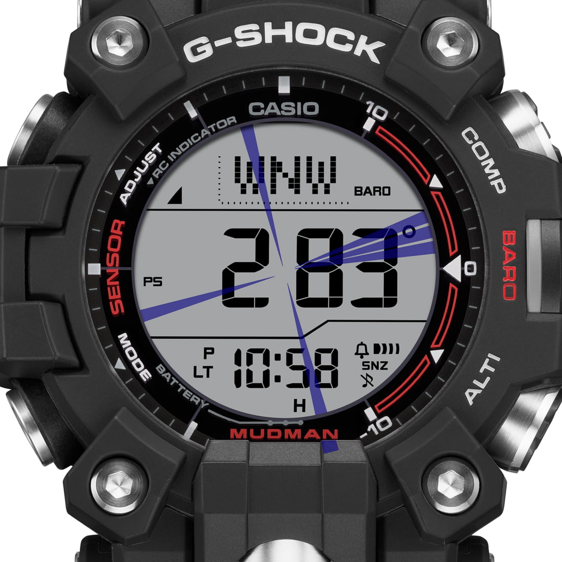 Casio G-Shock Mudman Triple-Sensor Solar Power Watch - Men's GW9500-1 ...