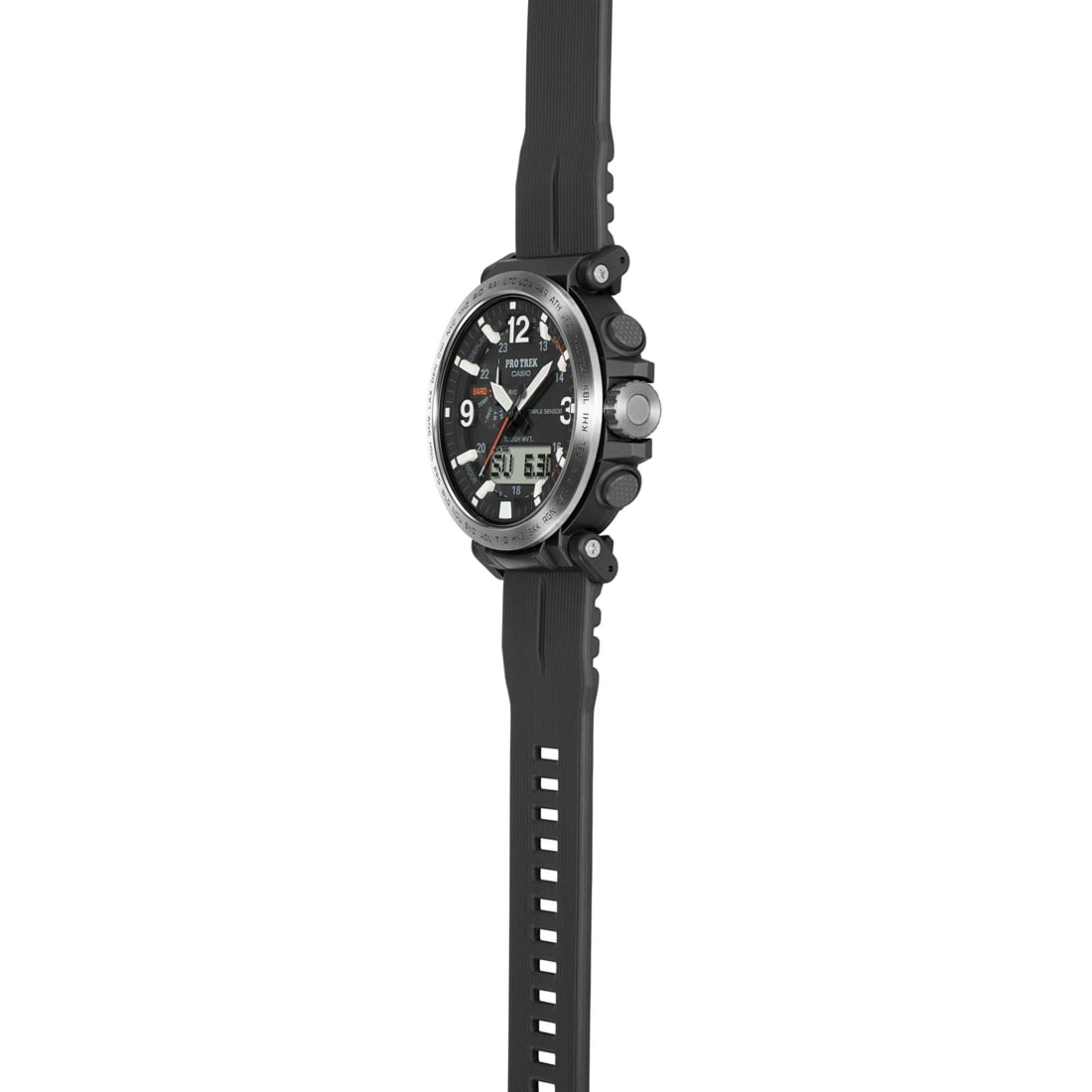 Casio Outdoor Pro Trek Solar Powered Triple Sensor Word Time Watch w ...