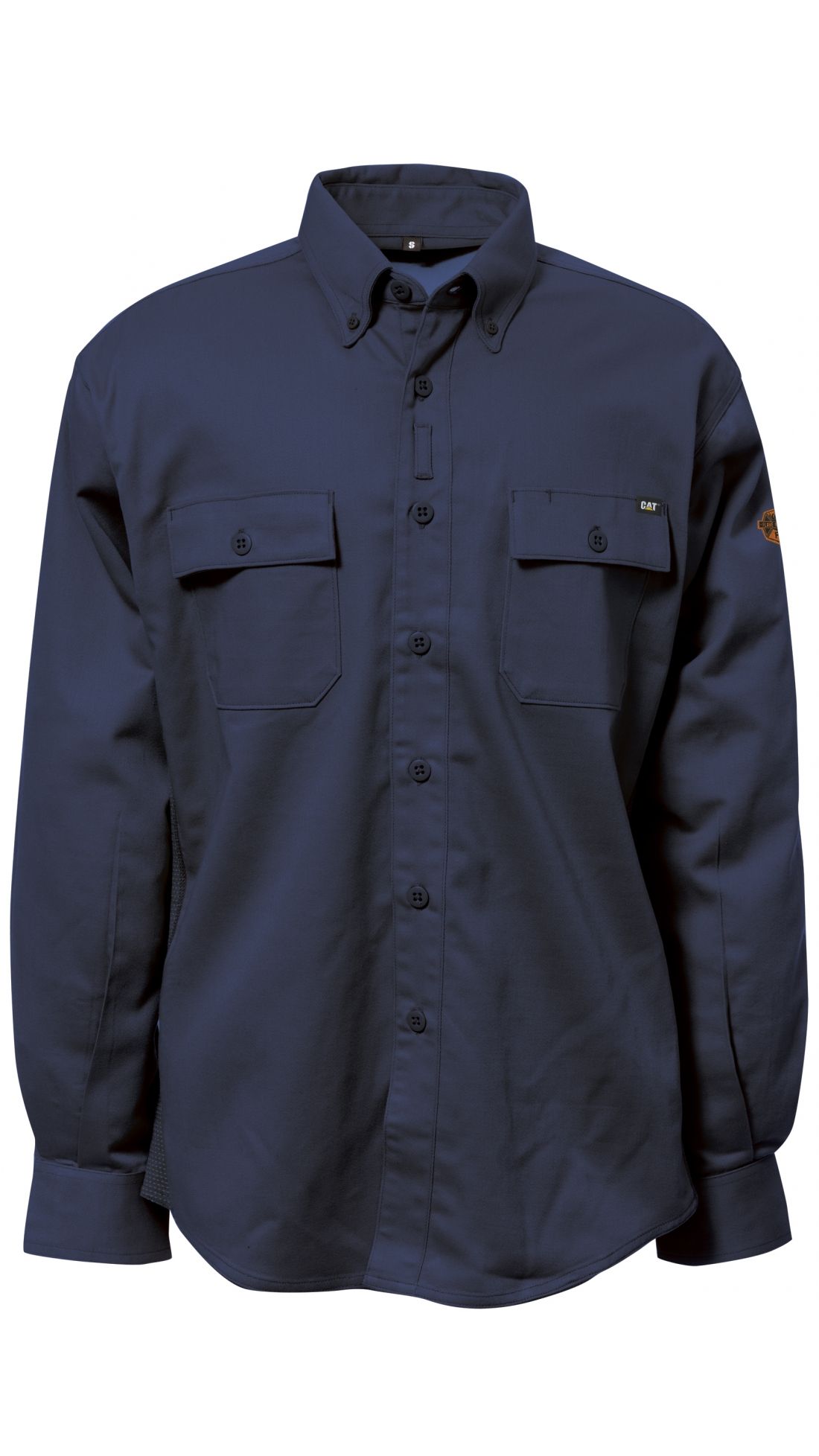 Caterpillar Flame Resistant Work Shirt With Stretch Panels — CampSaver