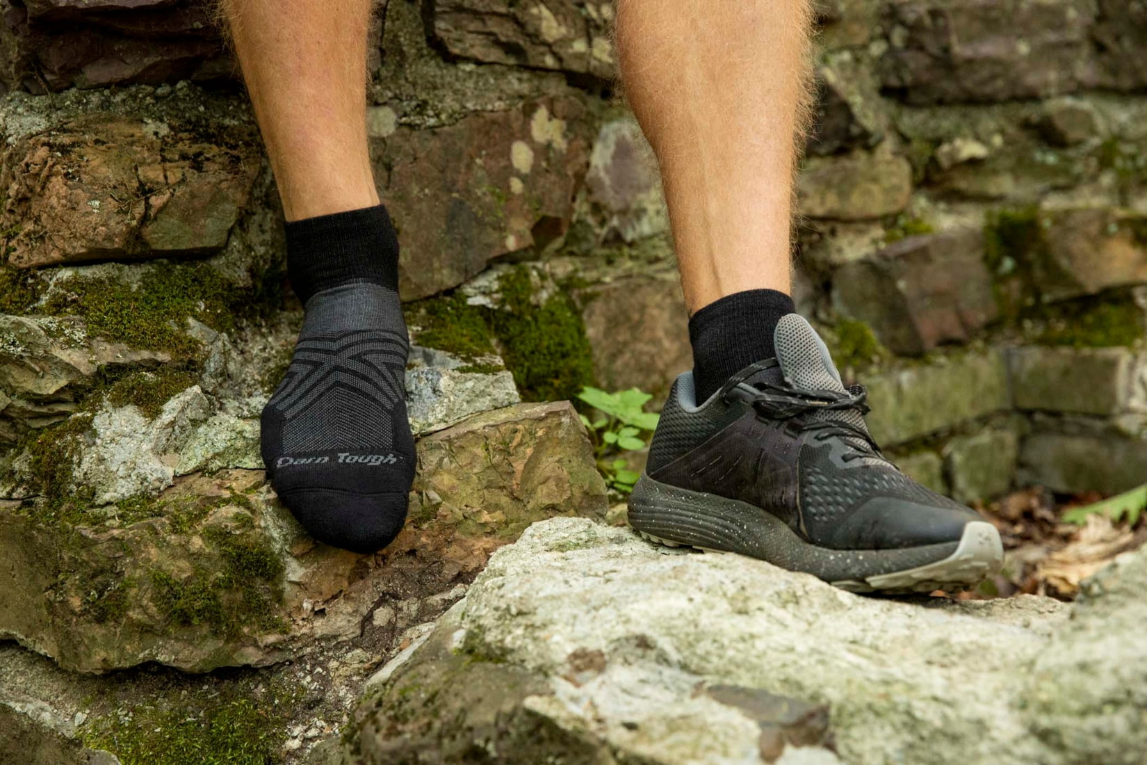 Darn Tough Run Quarter Ultra-Lightweight Running Socks - Men's — CampSaver