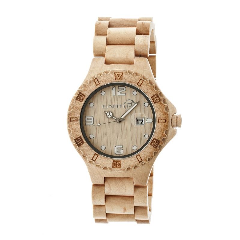 Earth Wood Raywood Bracelet Watch w/Date — CampSaver
