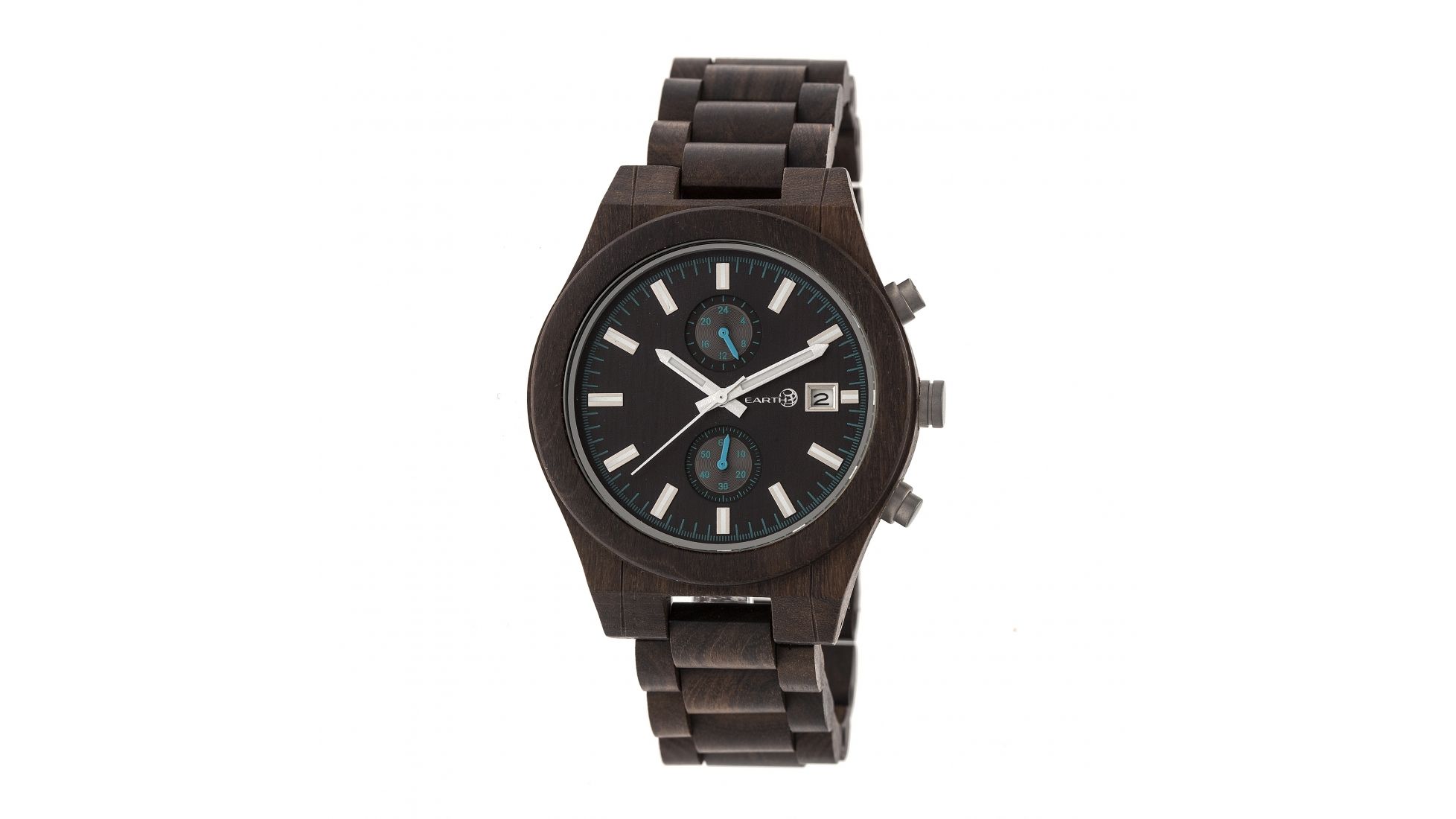Earth Wood Castillo Bracelet Watch w/Date — CampSaver