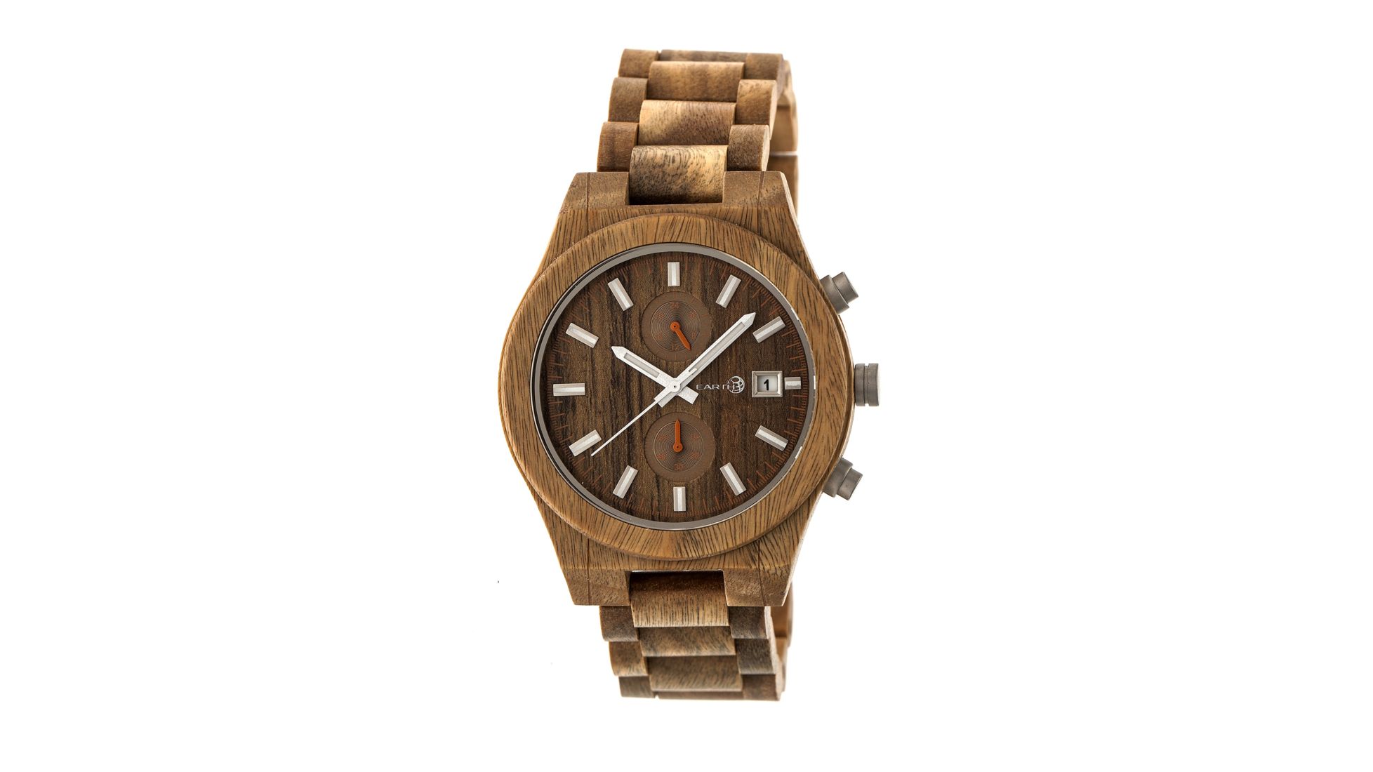 Earth Wood Castillo Bracelet Watch w/Date — CampSaver