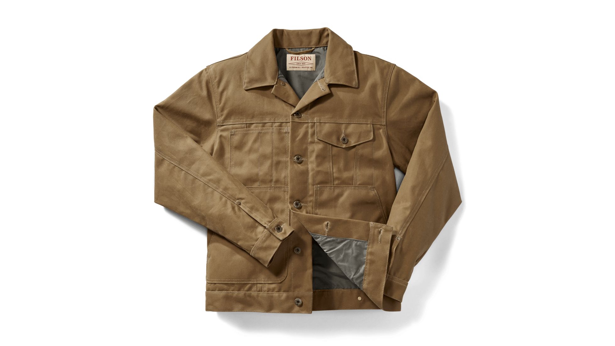 Filson Tin Cloth Short Lined Cruiser Jacket - Men's — CampSaver