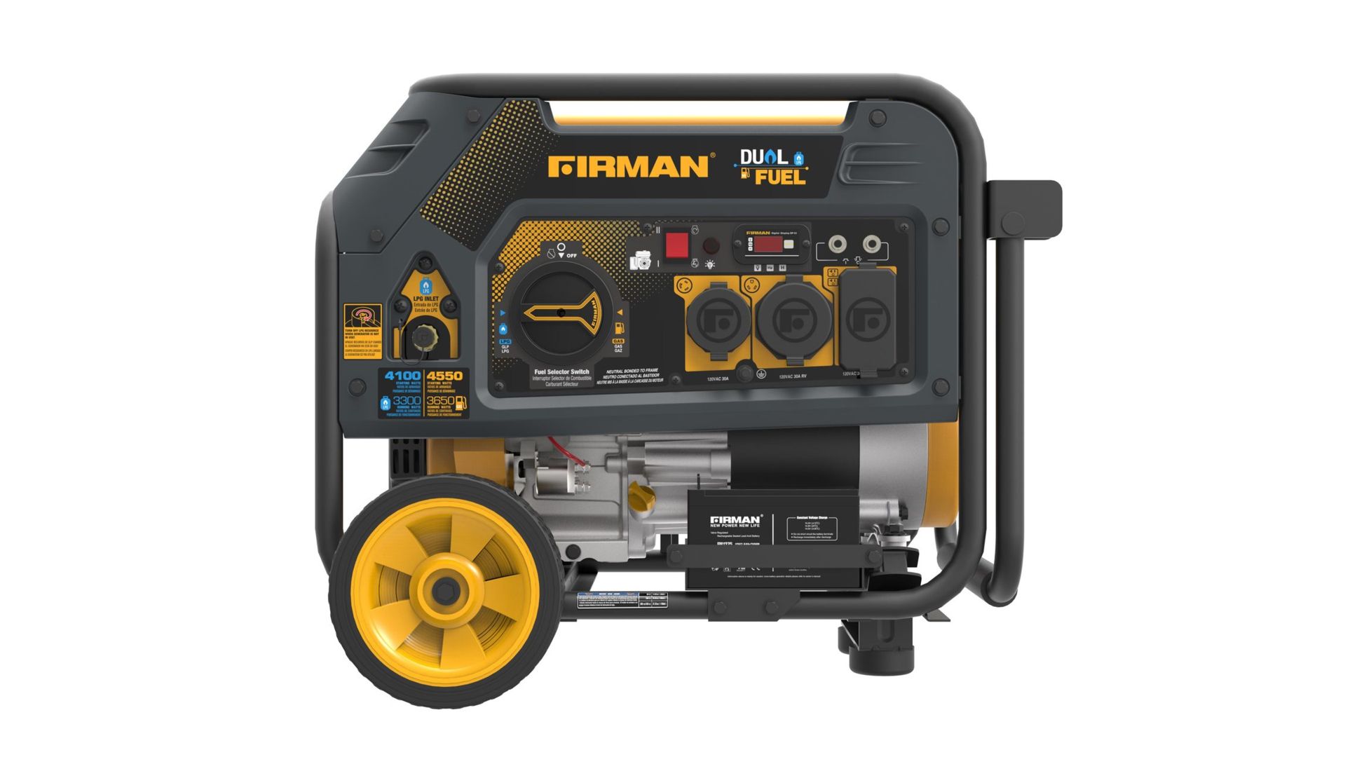 Firman Power and Equipment 4550/3650 Watt Dual Fuel Electric Start ...