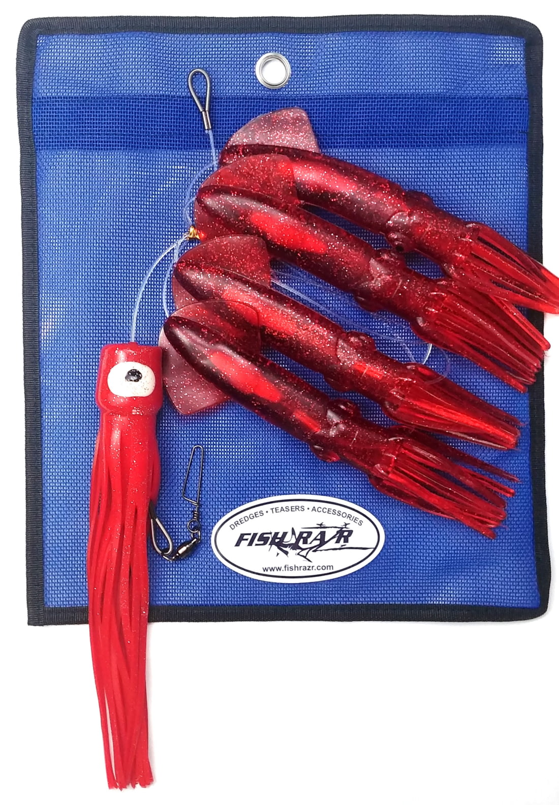 Fish Razr Daisy Chain 4 Squid w/Chugger — CampSaver