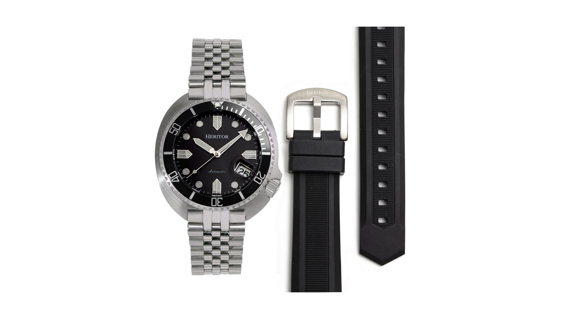 Heritor Automatic Matador Box Set with Interchangable Bands and Date ...