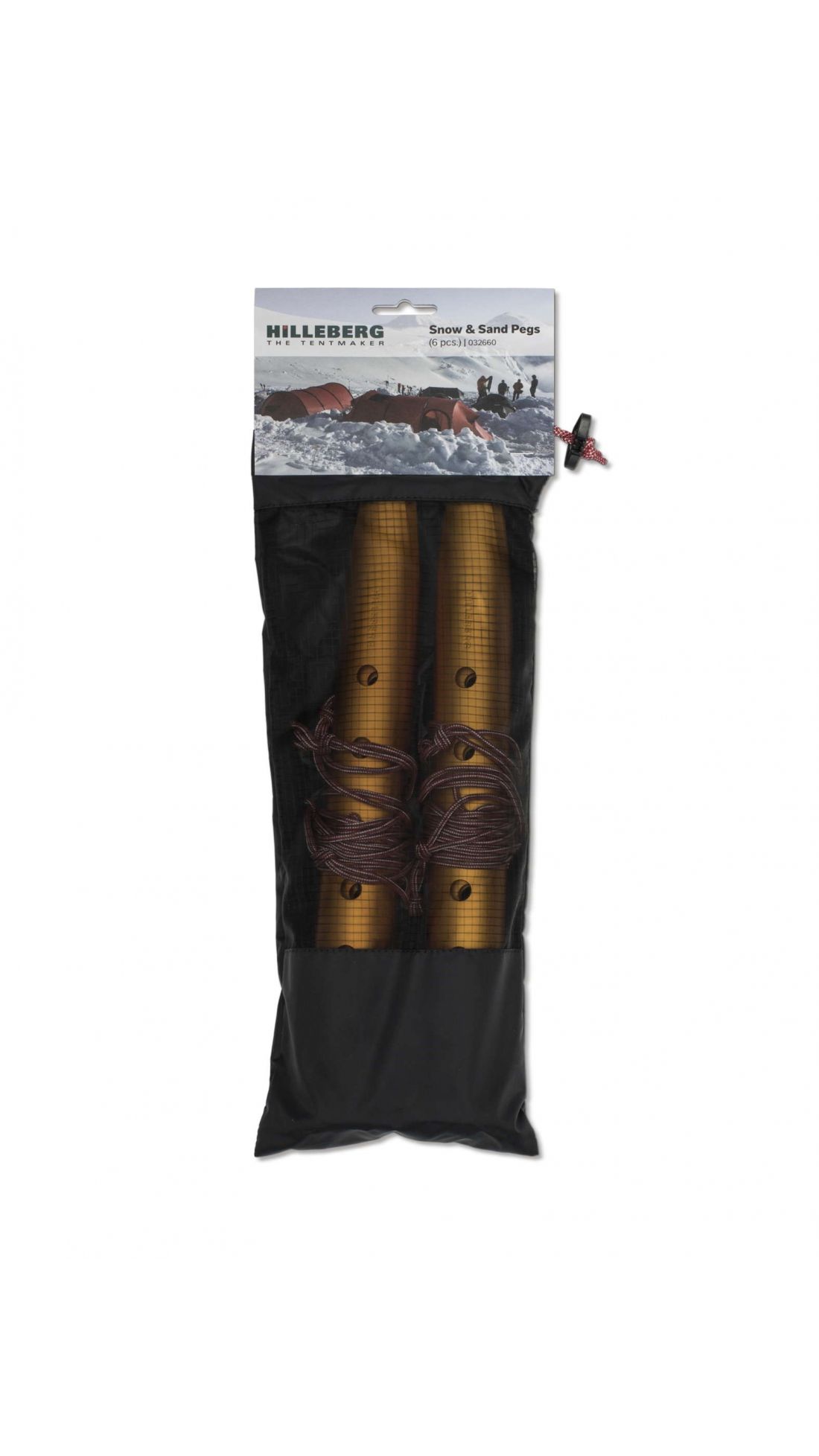 Hilleberg Snow & Sand Peg with Line & Hook — CampSaver