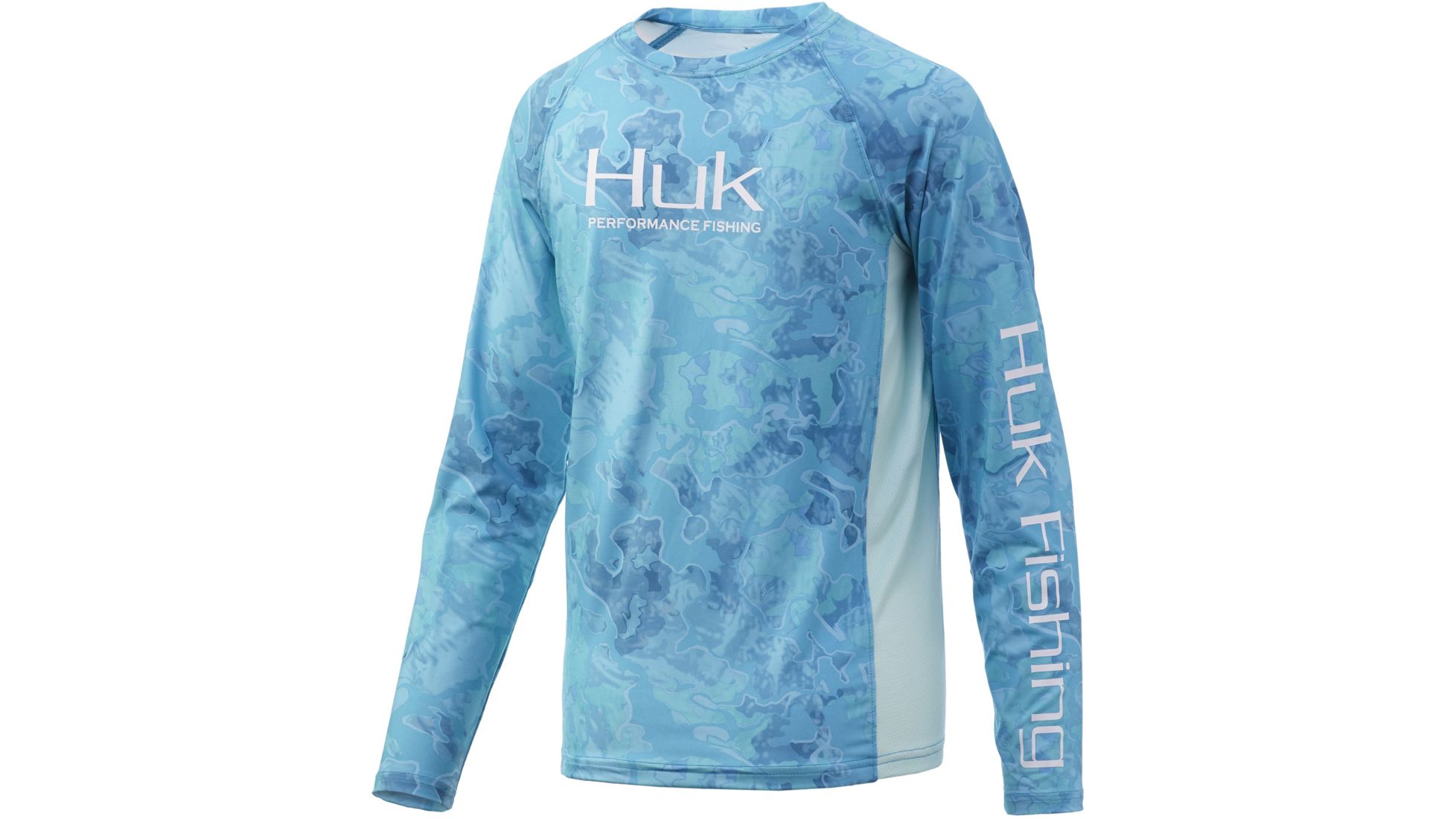 HUK Performance Fishing Pursuit Camo Vented LS Tees - Youth — CampSaver