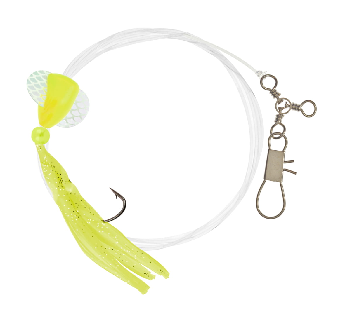 Hurricane FSY4160-2/0 Fluke Rig Spinning Glow Yellow 2/0 60# Mono ...